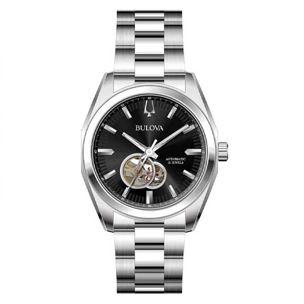Bulova Black Dial Marine Star Surveyor Men's Watch (96A270) Online ...