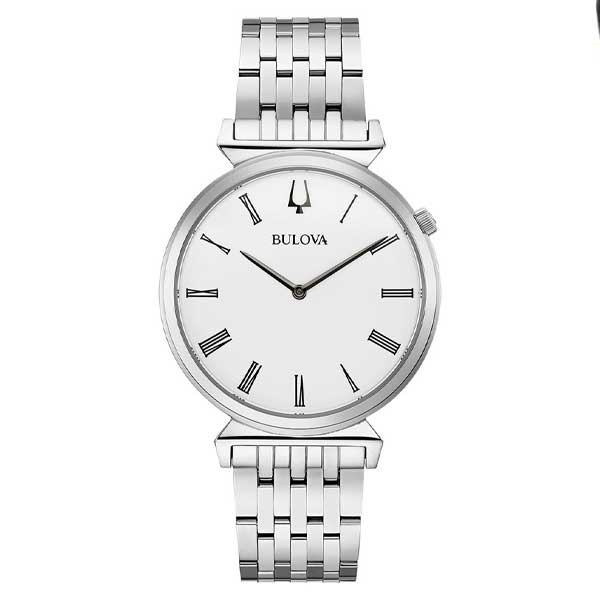 Bulova White Dial Regatta Stainless Steel Men's Watch (96A232) Online ...