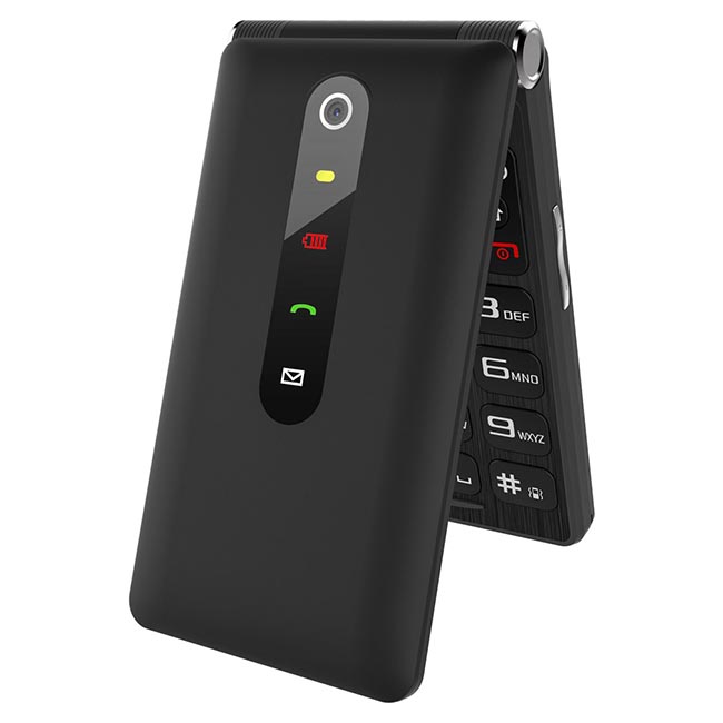 Opel EasyFlip 4G Bigbutton Flip Phone (2.8-inch, FM Radio) - Black ...